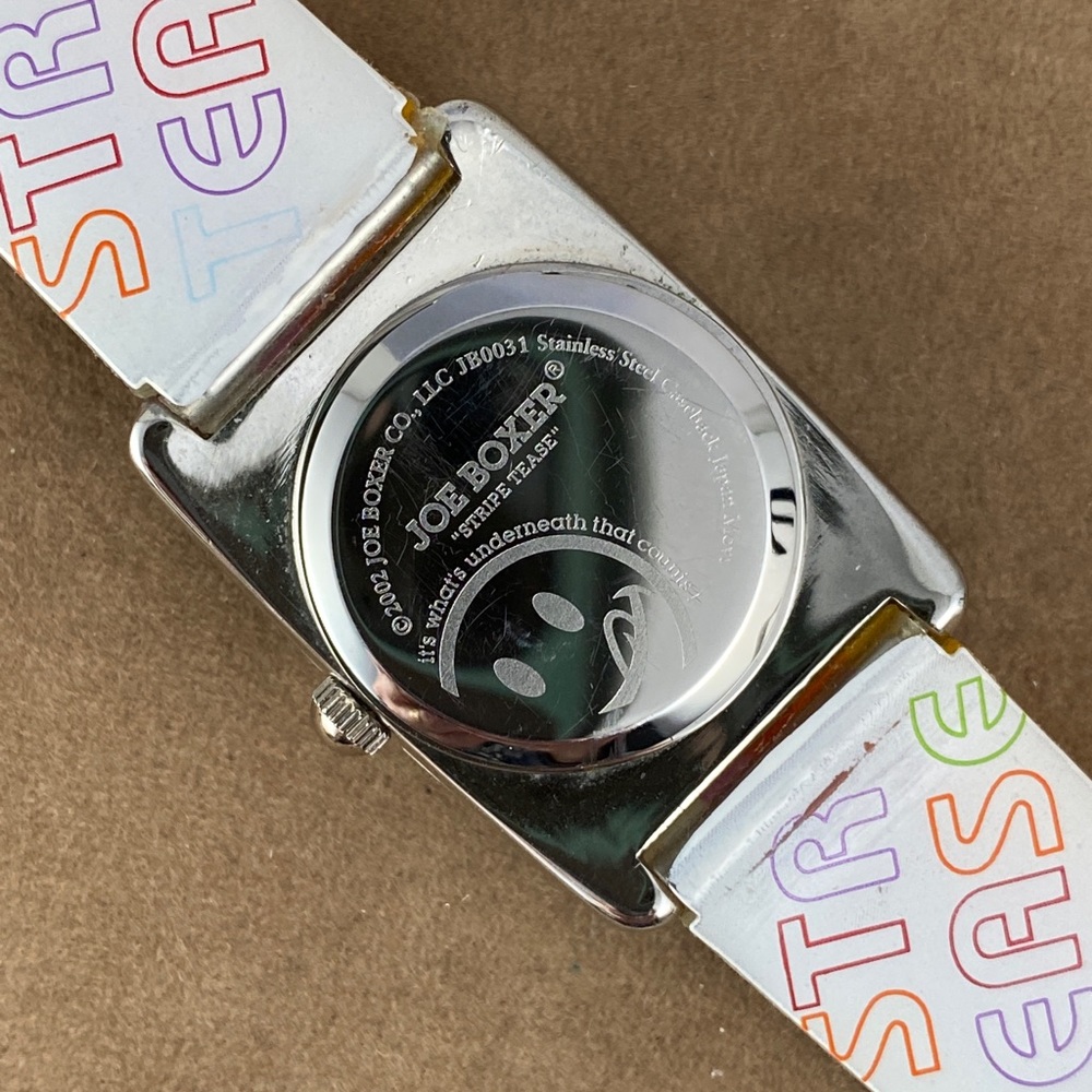 Vintage Joe Boxer Smiley Face Watch Rainbows - Gem